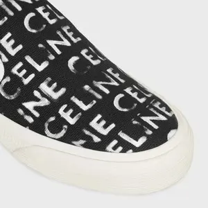 Celine Elliot Slip-on In Printed Canvas - White