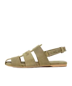 J.W.ANDERSON Moss Suede Flat Sandals