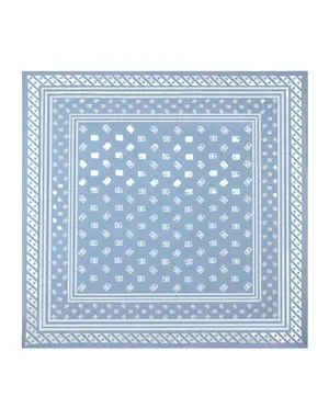 Dolce & Gabbana Dolce Gabbana All-over Logo Printed Twill Scarf - Light Blue