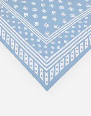 Dolce & Gabbana Dolce Gabbana All-over Logo Printed Twill Scarf