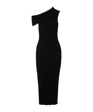COURREGES Courrèges Twist Rib-knit Long Dress