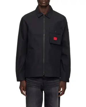 Hugo Boss Hugo Logo Label Zip-up Overshirt