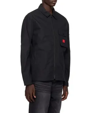 Hugo Boss Hugo Logo Label Zip-up Overshirt