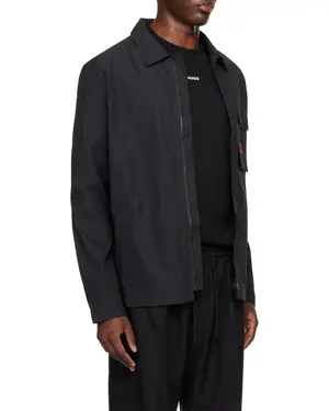 Hugo Boss Hugo Logo Label Zip-up Overshirt
