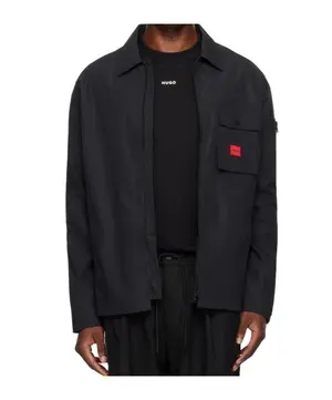 Hugo Boss Hugo Logo Label Zip-up Overshirt