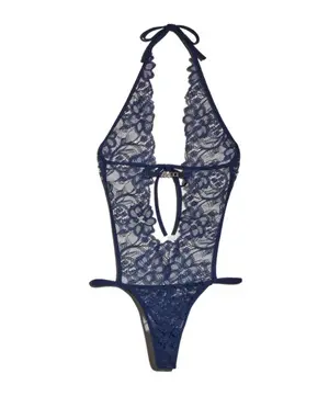 Gucci Floral Lace Bodysuit - Blue