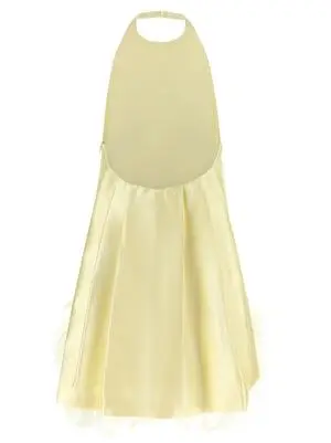 SELF-PORTRAIT Feather Dress - Yellow