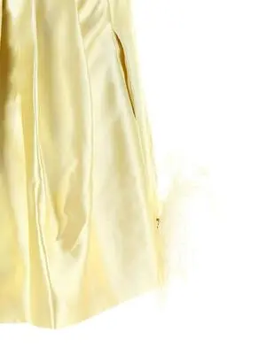 SELF-PORTRAIT Feather Dress - Yellow