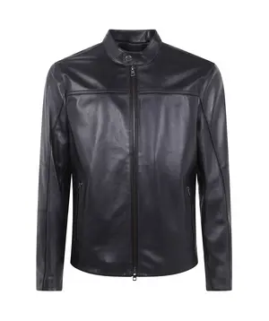 Michael Kors Zip-up Racer Jacket - Black