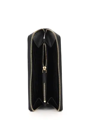 Versace Logo Detailed Zipped Wallet