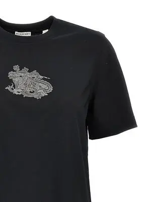 Burberry Logo Print T-shirt - Black