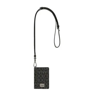Dolce & Gabbana Dolce Gabbana Card Holder With Strap - Black