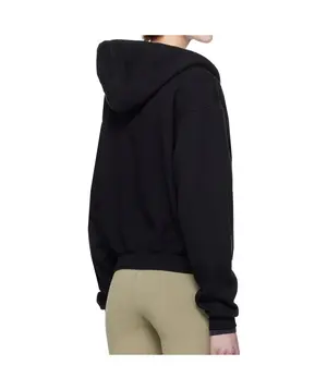 SKIMS Fleece Classic Zip Up Hoodie - Black