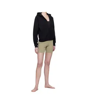 SKIMS Fleece Classic Zip Up Hoodie - Black