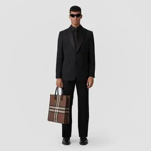 Burberry Denny Checked Tote Bag
