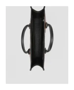 Burberry Denny Checked Tote Bag