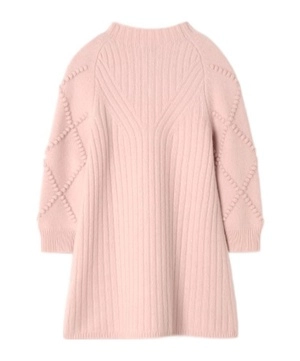 Burberry Check Bow Wool Cashmere Dress