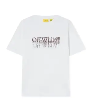 Off-White Big Bookish Stamp Cotton T-shirt - White