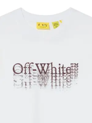Off-White Big Bookish Stamp Cotton T-shirt - White