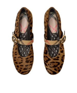 Burberry Leopard Print Robin Ballerinas