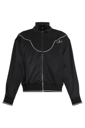 Amiri Jacket With Embroidered Logo - Black