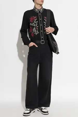 Amiri Embroidered Shirt With Shimmering Sequins