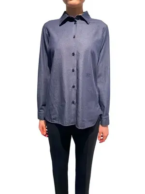 Max Mara Logo Embroidered Classic Shirt