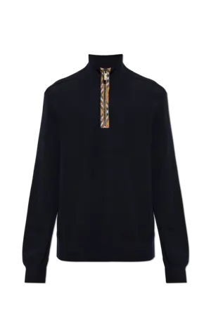 Burberry Wool Sweater 'cameron - Navy Blue
