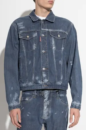 Dsquared2 Vintage-effect Denim Jacket