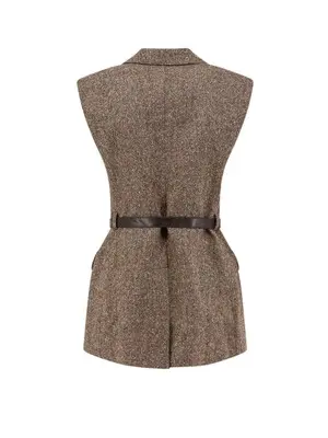 Brunello Cucinelli Double-breasted Belt Vest