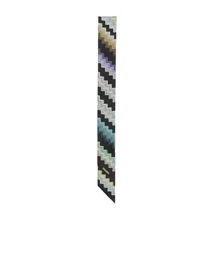 Missoni Zigzag Skinny Scarf - Black