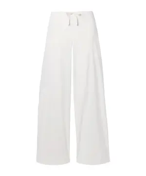SKIMS Stretch Cotton Poplin Pyjama Pants - Snow