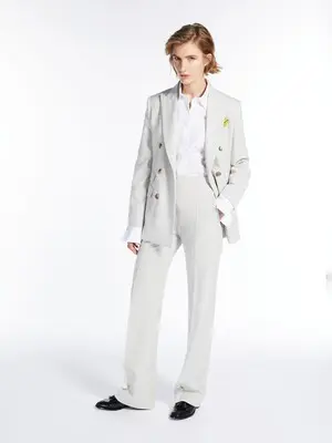 Max Mara Pleat Detailed Straight Leg Pants