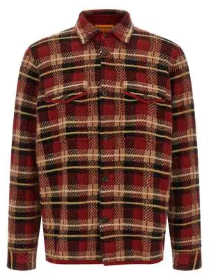 Guest In Residence Plaid Work' Shirt - Red