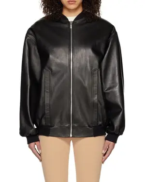 Magda Butrym Oversized Zip-up Bomber Jacket