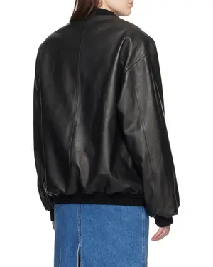 Magda Butrym Oversized Zip-up Bomber Jacket