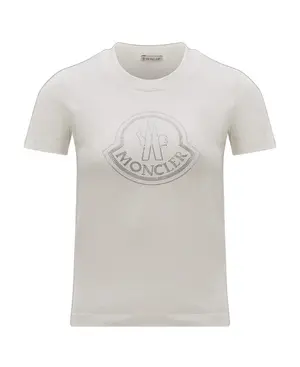Moncler Logo Embellished Crewneck T-shirt