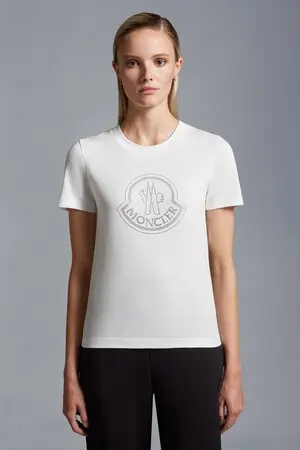 Moncler Logo Embellished Crewneck T-shirt