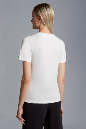 Moncler Logo Embellished Crewneck T-shirt