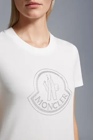 Moncler Logo Embellished Crewneck T-shirt