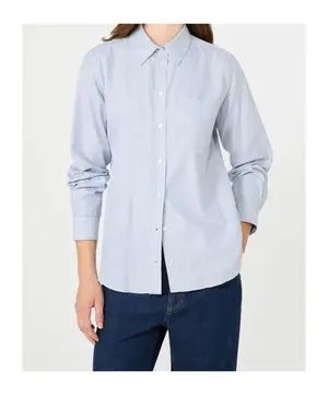 Max Mara Cotton Oxford Shirt Navy