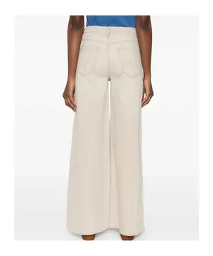 MOTHER Wide-leg High-rise Jeans