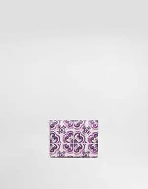 Dolce & Gabbana Dolce Gabbana Majolica Printed Bi-fold Wallet
