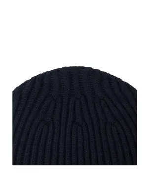 Stone Island Beanie With Compass Logo Patch