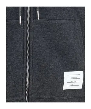 Thom Browne 4-bar Zip-up Hoodie
