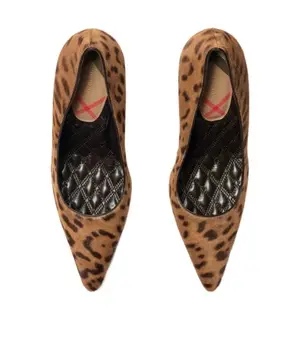 Burberry Leopard Print Dame High Pumps