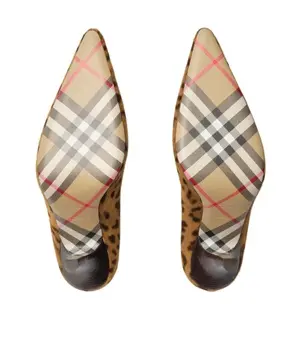 Burberry Leopard Print Dame High Pumps