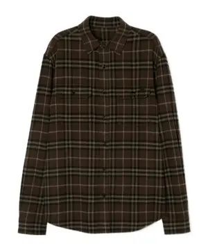 Burberry Check Wool Flannel Overshirt