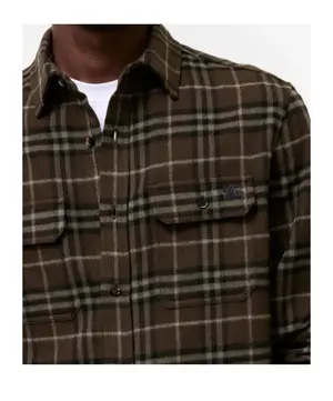 Burberry Check Wool Flannel Overshirt