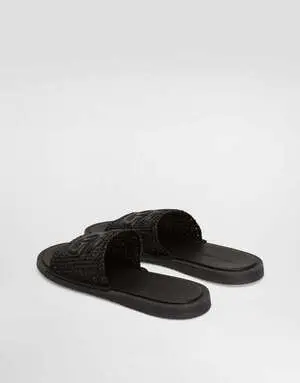 Dolce & Gabbana Dolce Gabbana Dg Patch Crochet Slippers